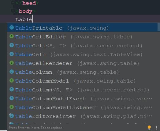IDEA中HTML文档快速制作table表格快捷键方法_h5 table快捷输入-CSDN博客