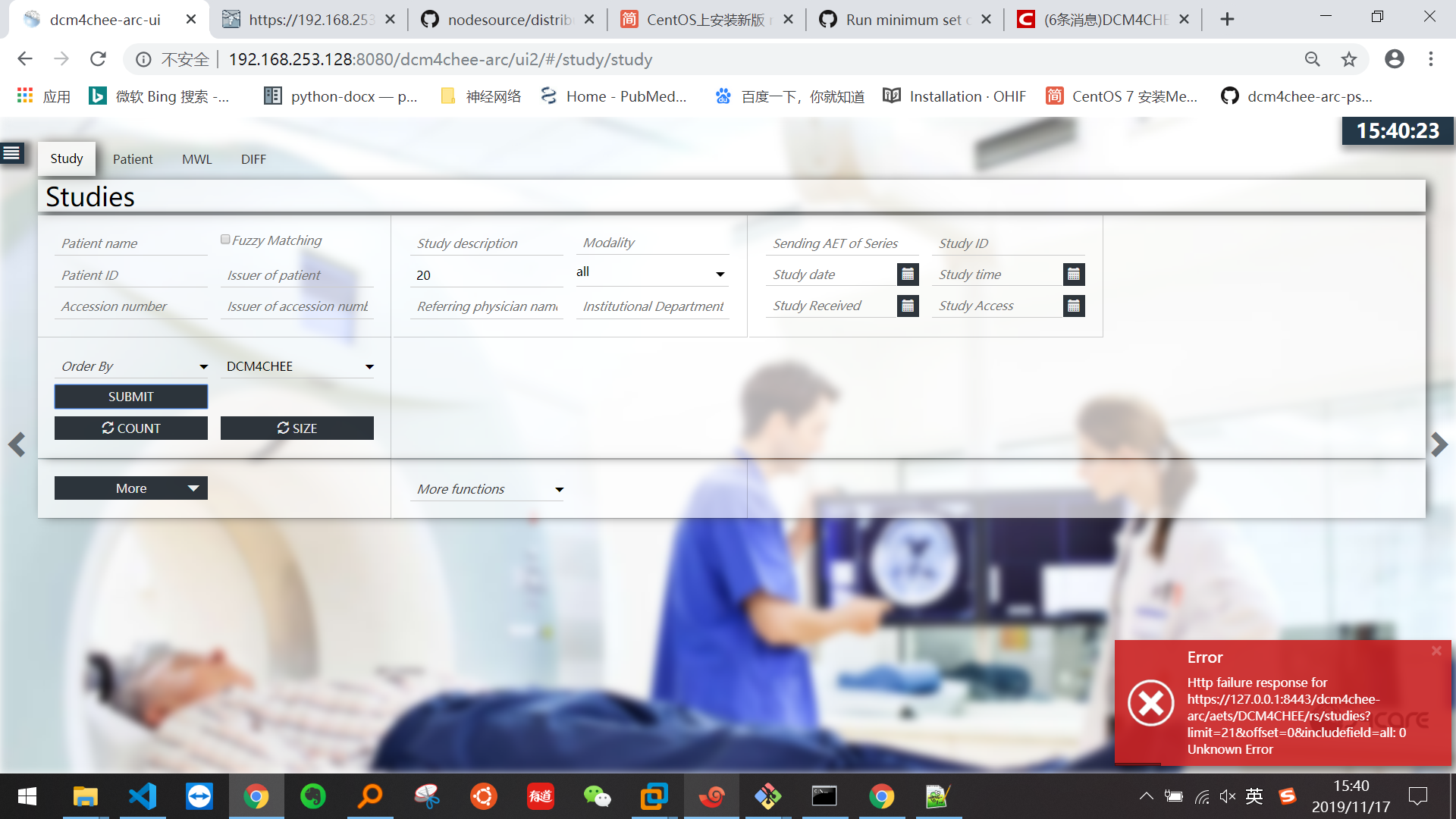 DICOM： Instructions for installing dcm4chee-arc-light by docker(docker版dcm4chee-arc-light的安装简述 ...