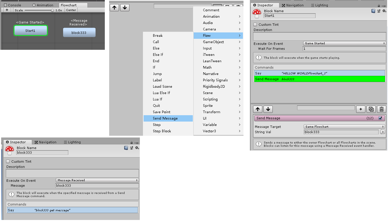 [Unity][Fungus]基础组件成员使用说明教程--不同Blocks之间如何通讯传递_fungus call method-CSDN博客