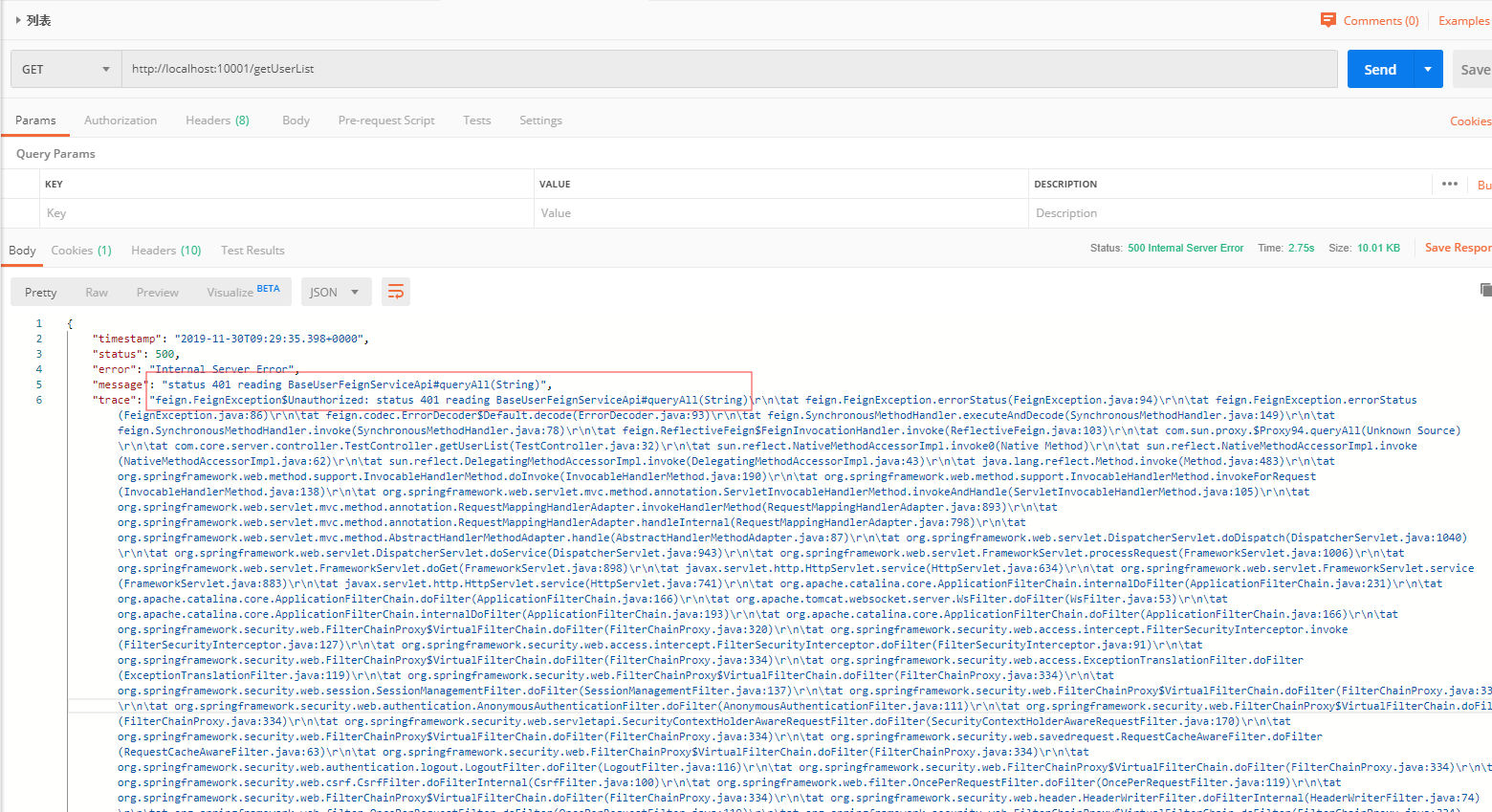 feign.FeignException$Unauthorized: status 401 reading BaseUser-CSDN博客