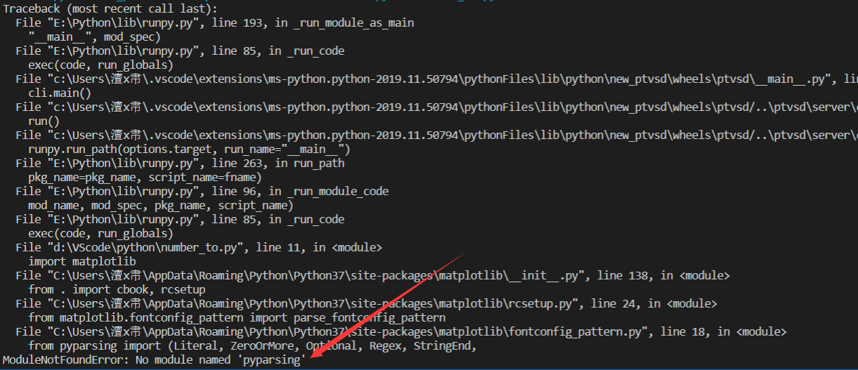 安装matplotlib之后出现“No module named 'pyparsing'“问题_no module named pyparsing-CSDN博客