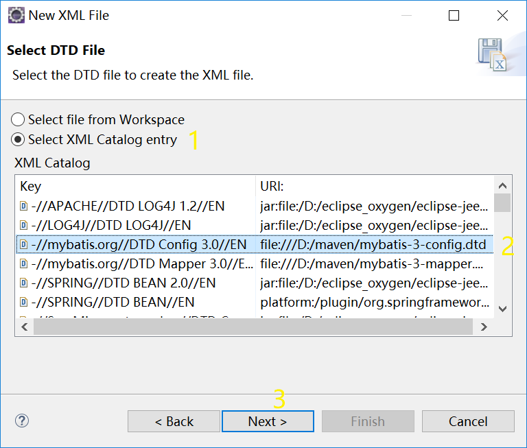 eclipse引入MyBatis的dtd文件_eclipse mybatis-3-mapper.dtd-CSDN博客