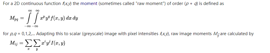 图像矩(Image moment)-CSDN博客