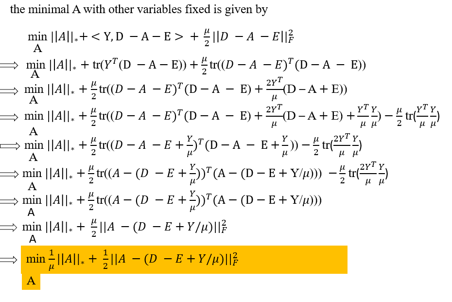 RPCA的算法推导-增广拉格朗日乘子法- PPT讲解_拉格朗日乘子法解rpca-CSDN博客