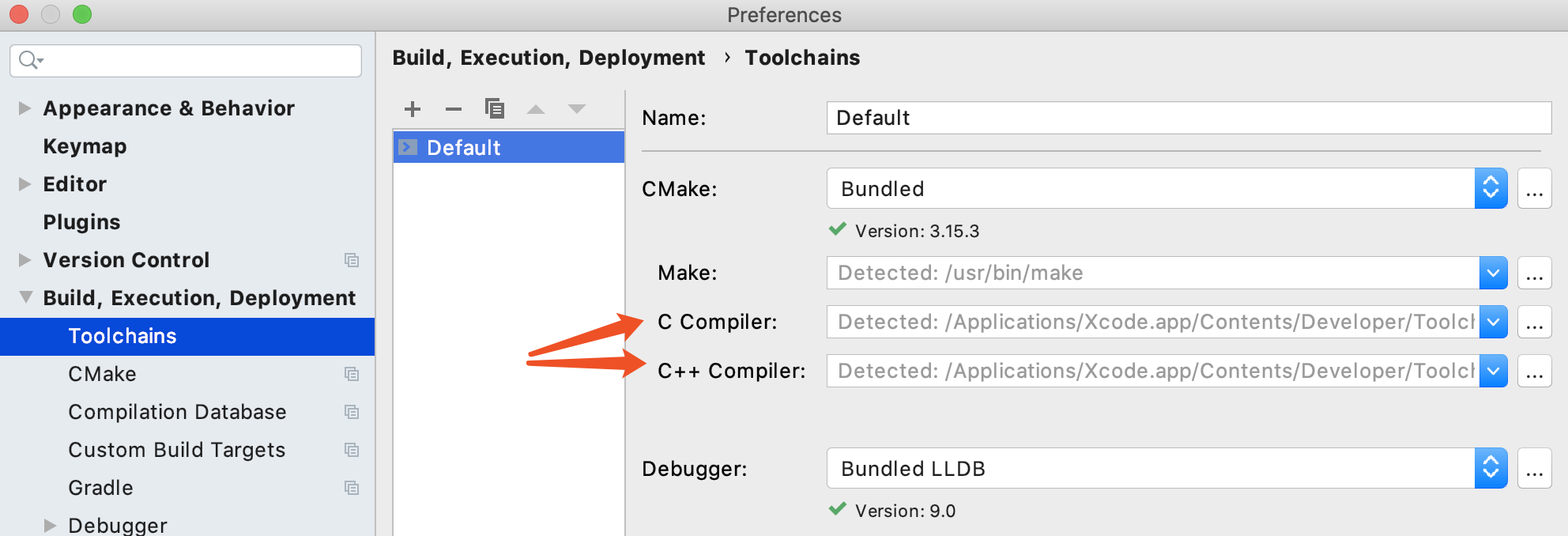 Clion configuration under Mac c/c++ environment - Programmer Sought