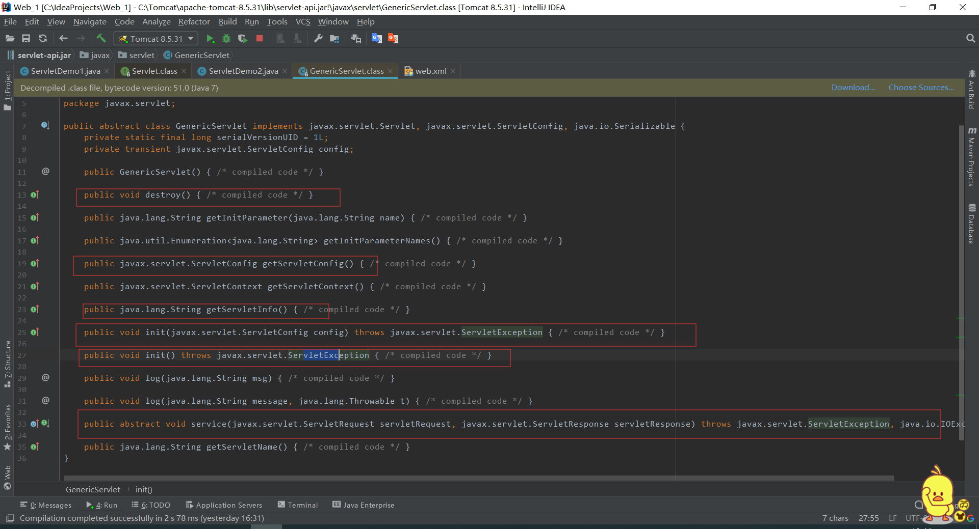 Servlet接口的子类（GenericServlet、HttpServlet）_servlet查看genericservlet类-CSDN博客