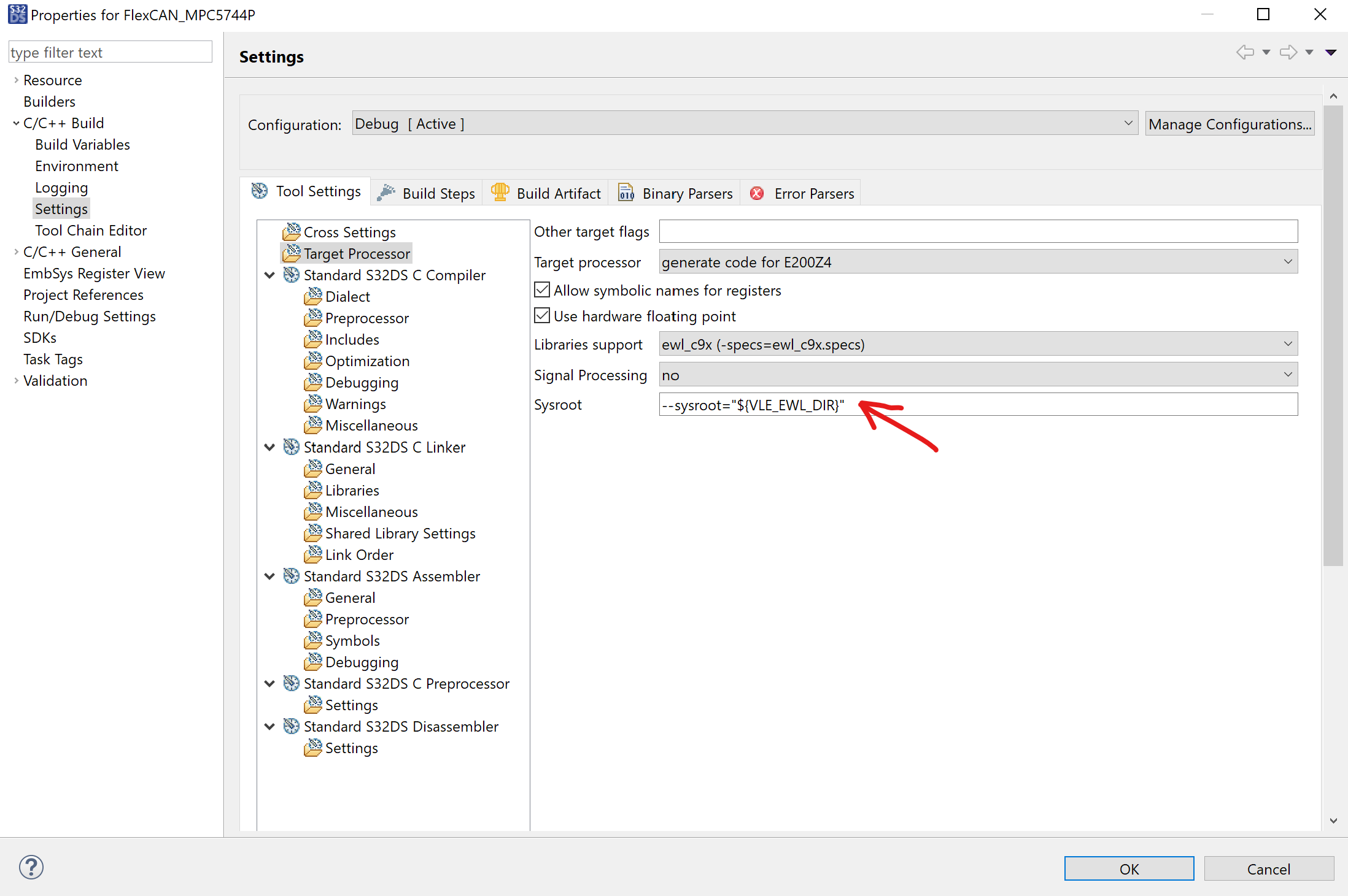 Q&S: powerpc-eabivle-gcc.exe: error: ewl_c9x.specs: No such file or directory_powerpc %edx 报错-CSDN博客