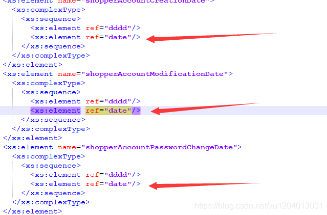 Jaxb转换xsd为java类时 具有相同名称 “mon Ab Date“ 的类 接口已在使用。请使用类定制设置来解决此冲突