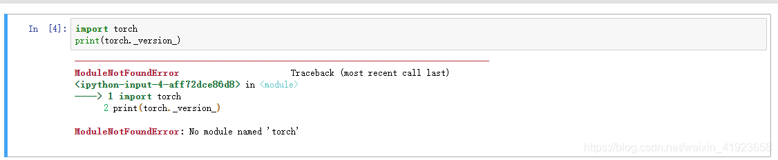 关于 Jupyter Notebook 中 No Module Named Torch 的解决办法关于 Jupyter Notebook 中 No Module Named ‘torch