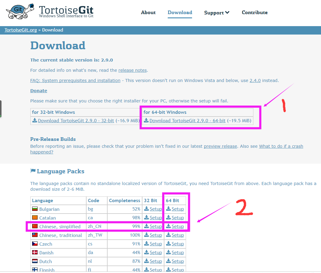 TortoiseGit的下载、安装、配置、使用以及TortoiseGit中文包的使用_小乌龟 安装了中文包 怎么使用-CSDN博客