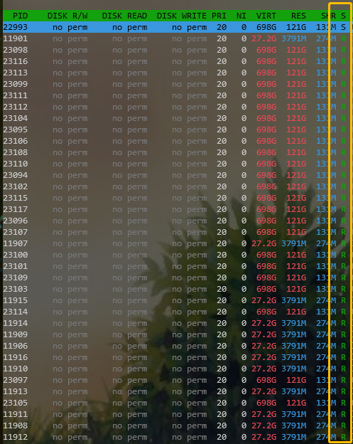Linux htop状态含义_htop s-CSDN博客