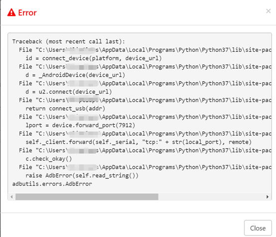 ATX-Agent中'requests.exceptions.ConnectionError'错误解决方法_requests.exceptions.connectionerror ...