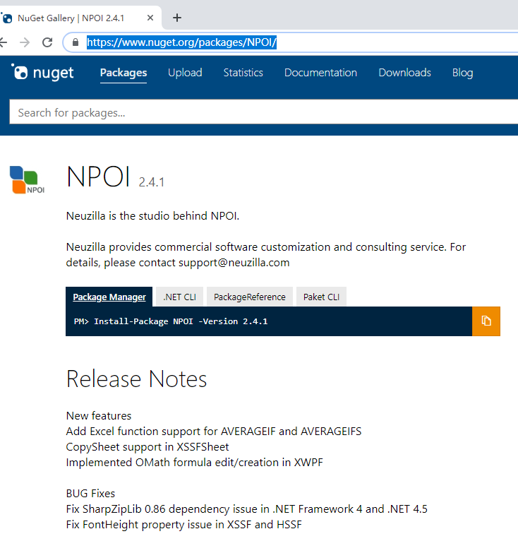 在 vs 中使用 nuget 安装NPOI_npoi下载-CSDN博客