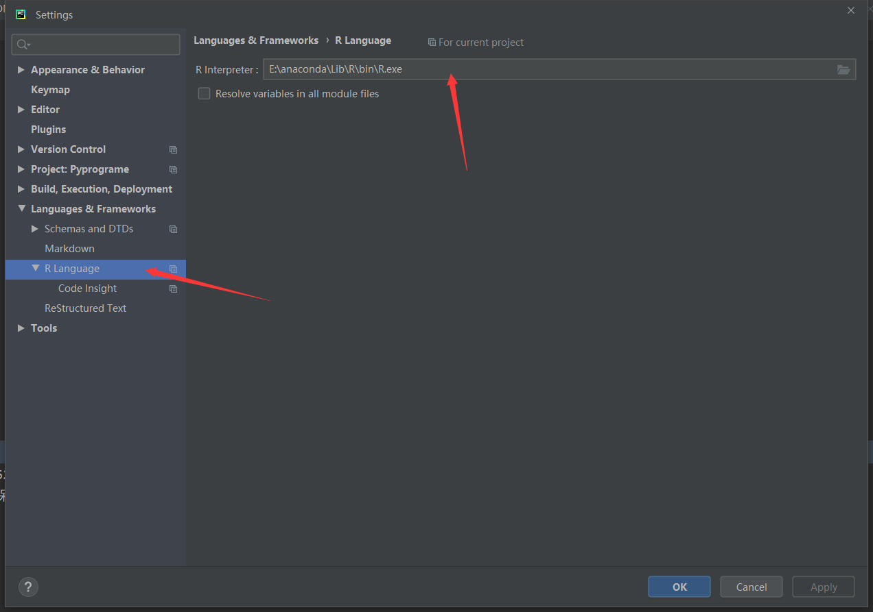 关于如何使用pycharm编写R语言、Anaconda安装R语言解释器及第三方包_r language support插件-CSDN博客