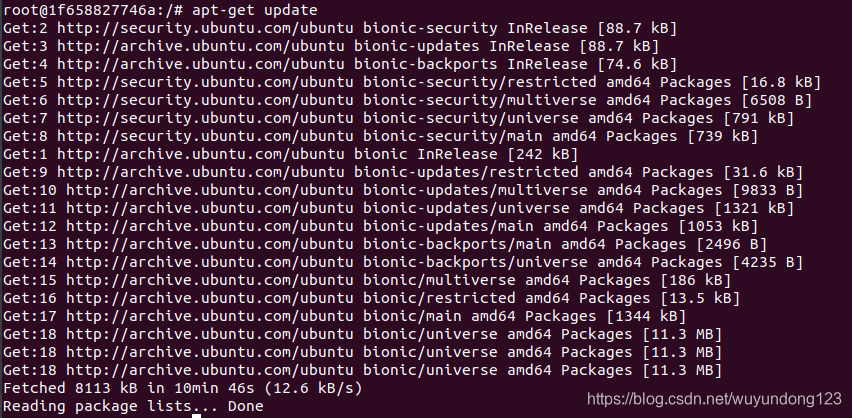 Docker容器安装软件报e Unable To Locate Package的错误e Unable To Locate Package