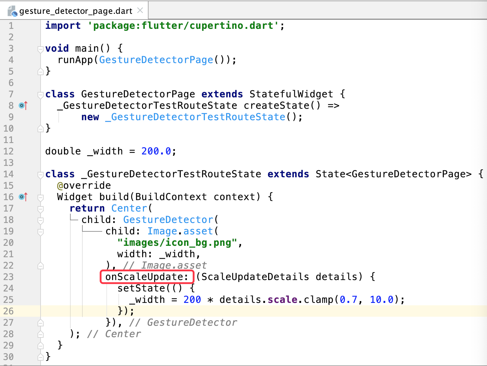 Flutter -- 手势识别（GestureDetector）缩放效果_flutter中手势识别 放大图片-CSDN博客