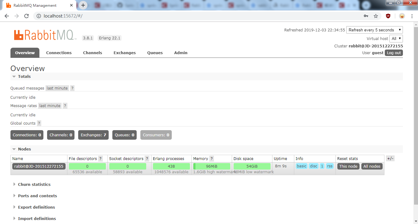 RabbitMQ安装完后，访问不了 http://localhost:15672/ 的管理界面_安装rabbitmq无法访问localhost:15672的管理界面解决-CSDN博客