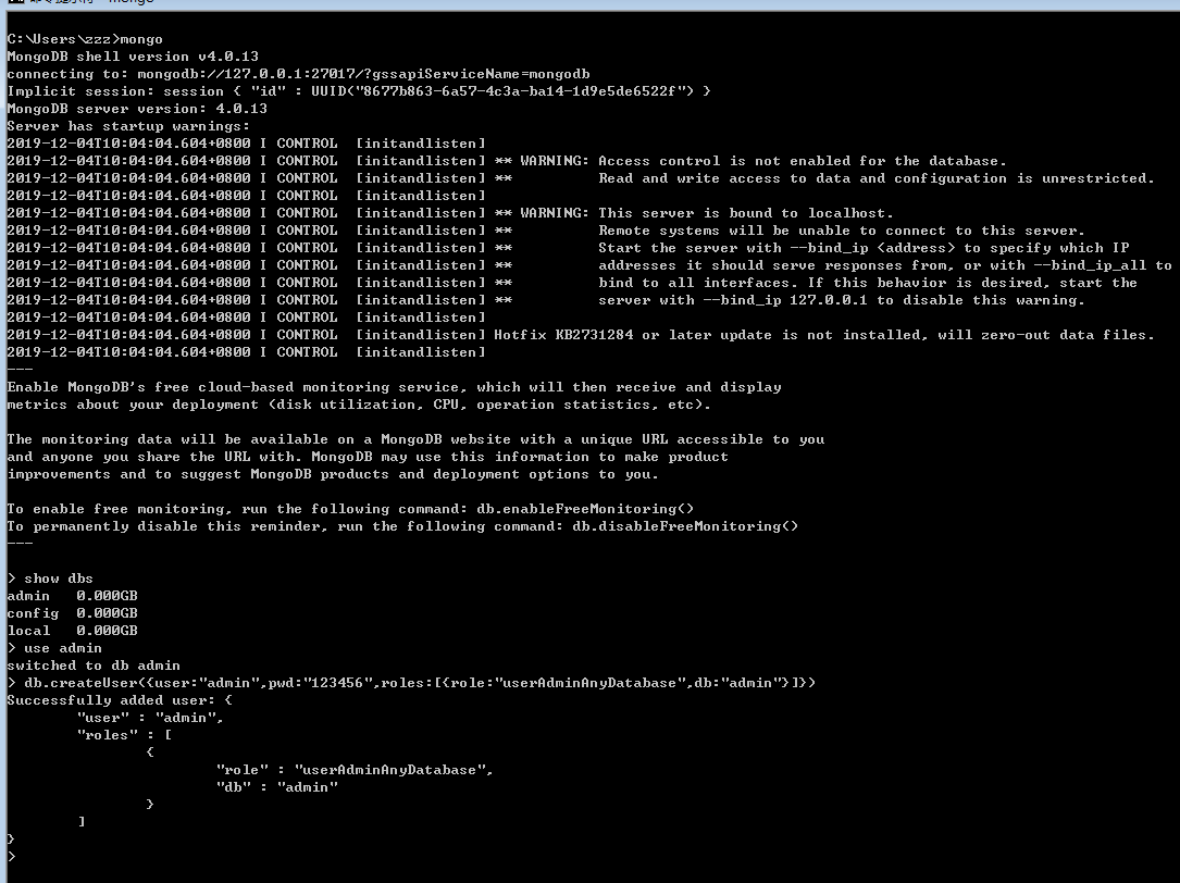 MongoDB开启用户权限_mongodb4.4 开启权限验证-CSDN博客