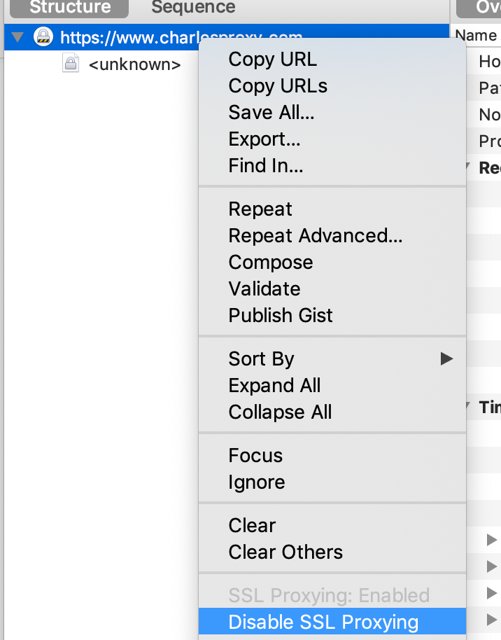 You may need to configure your browser or application to trust the Charles Root Certificate ...