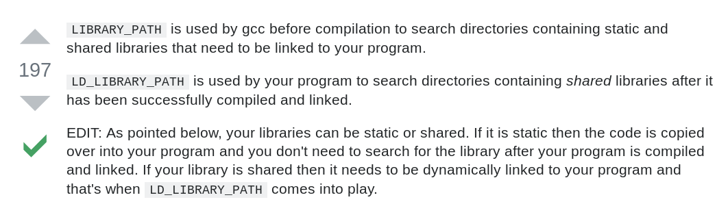 Ubuntu:环境变量PATH、LIBRARY_PATH和LD_LIBRARY_PATH的区别_ld library path和library path区别和联系-CSDN博客