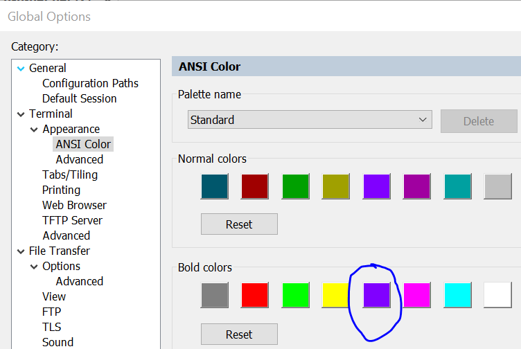 SecureCRT设置背景颜色和目录(文件夹)颜色_securecrt设置界面颜色-CSDN博客