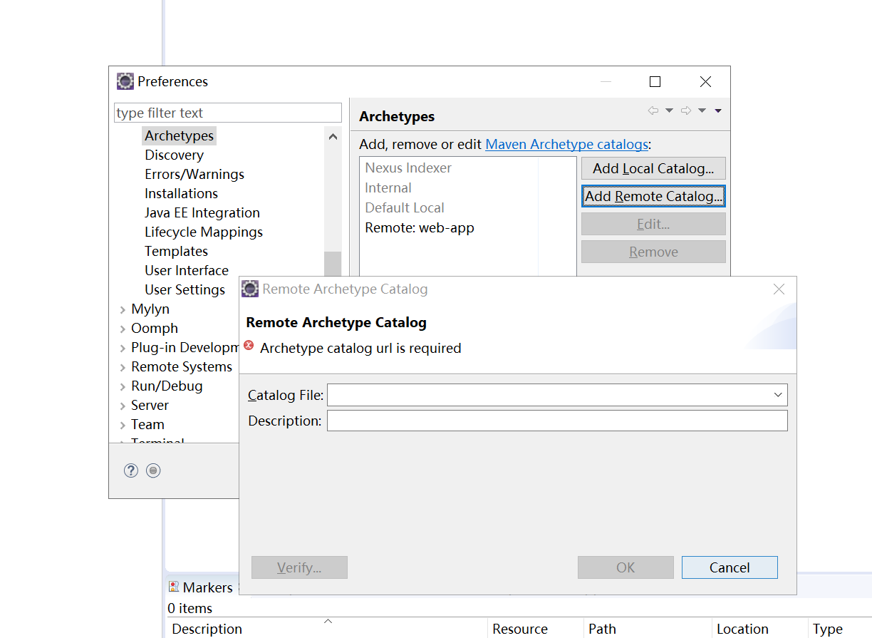 Could not resolve archetype org.apache.maven.archetypes:maven-archetype-webapp:1.0 from any of ...