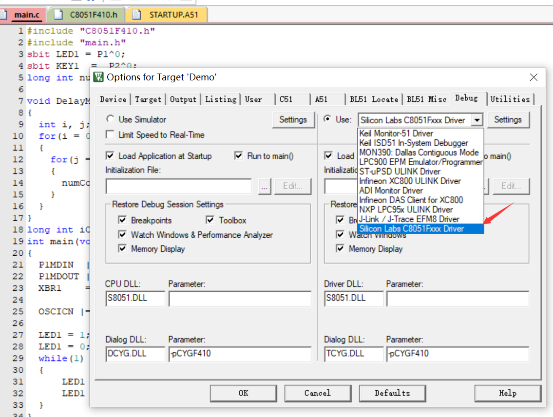C8051F4x0仿真软件的安装_c8051f410的keil配置-CSDN博客