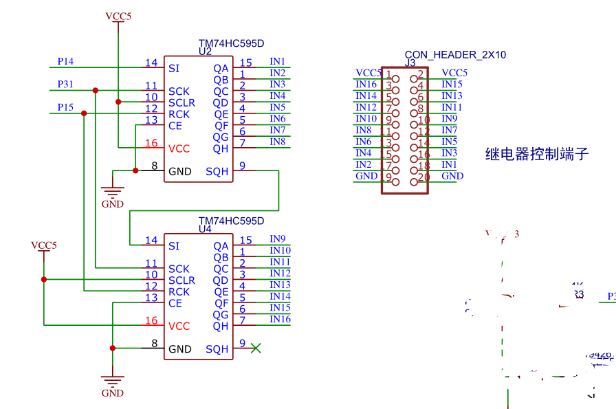 单片机 2片 HC595 级联 程序_hc595程序-CSDN博客