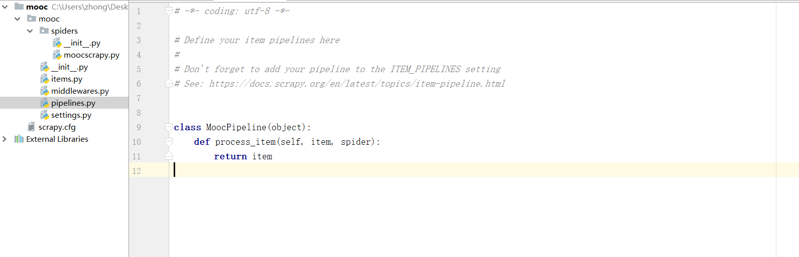 python爬取MOOC课程信息_使用scrapy框架爬取中国大学mooc网站搜索的课程信息(如python),包括课程名称、开-CSDN博客