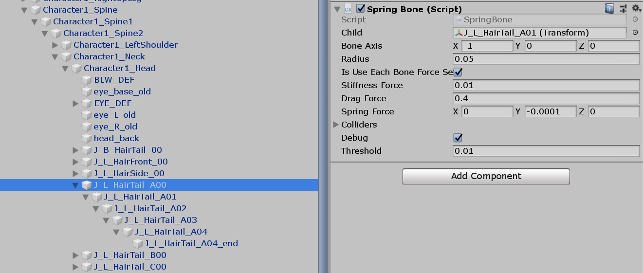 基于SpringBone的头发、衣服随动效果_使用spring bone裙摆-CSDN博客