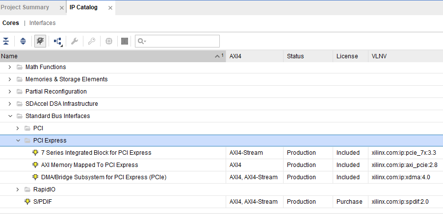 xilinx 3种pcie ip 区别分析_pcie axi 区别-CSDN博客