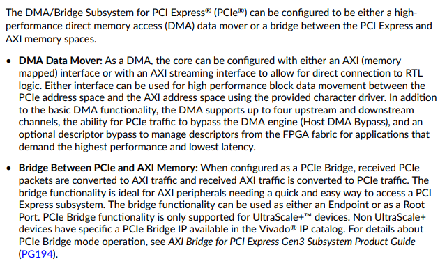 xilinx 3种pcie ip 区别分析_pcie axi 区别-CSDN博客