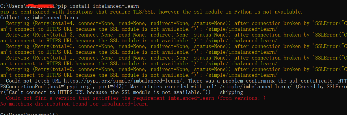 Jupyter Notebook中出现“ModuleNotFoundError: No module named 'imblearn'”错误-CSDN博客