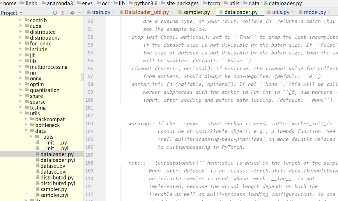 Pytorch.Dataloader 详细深度解读和微修改源代码心得_dataloader with iterabledataset: expected unspecif-CSDN博客