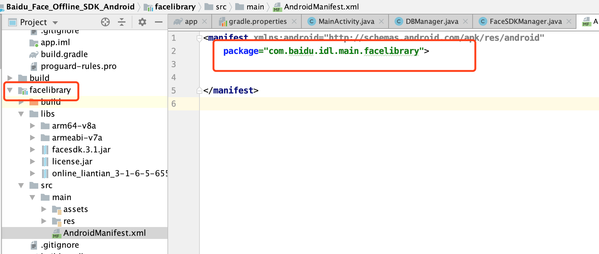 Error: Program type already present: com.baidu.idl.facesdk.BuildConfig_program type already ...