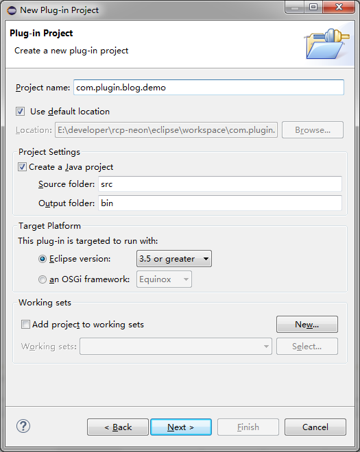 Eclipse Plug-in 创建插件项目（一）_plug-in项目-CSDN博客