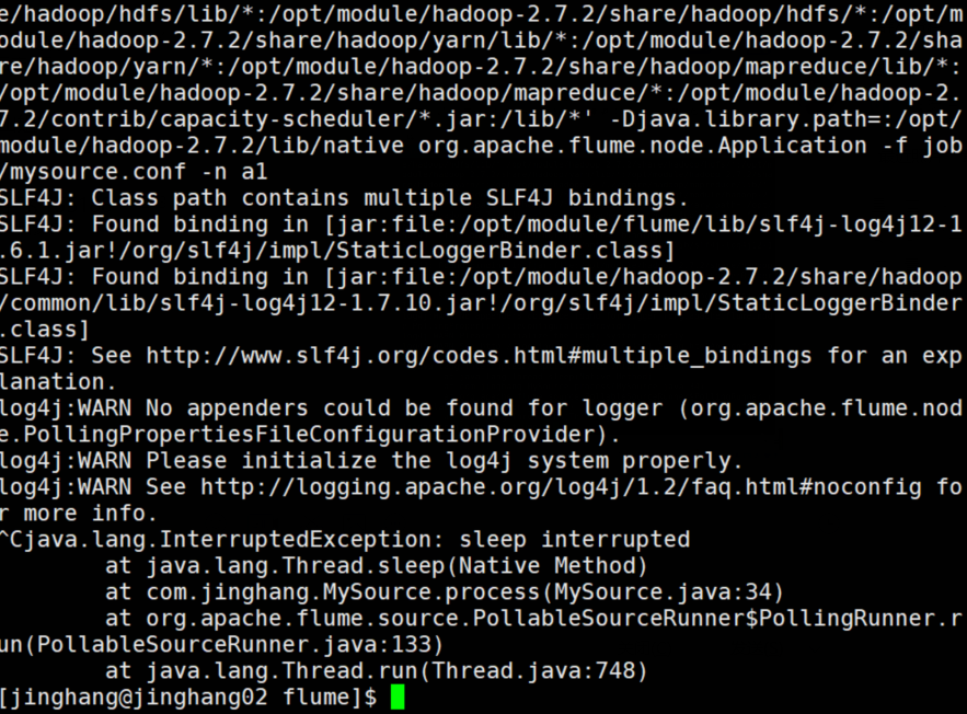 log4j:启动flume报WARN:No appenders could be found for logger_log4j:warn no appenders could be found ...