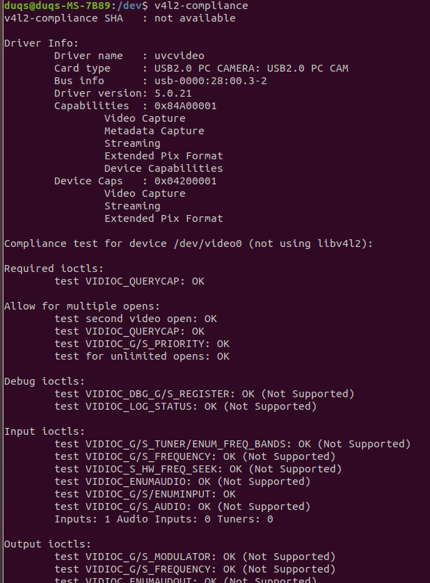 Linux: V4L2/camera : v4l2-compliance 测试V4L2兼容性-CSDN博客