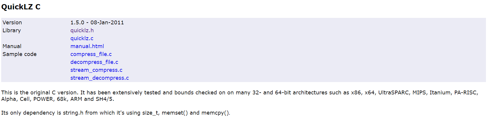 压缩算法（一）——miniLZO压缩算法_minilzo压缩中文参考手册-CSDN博客