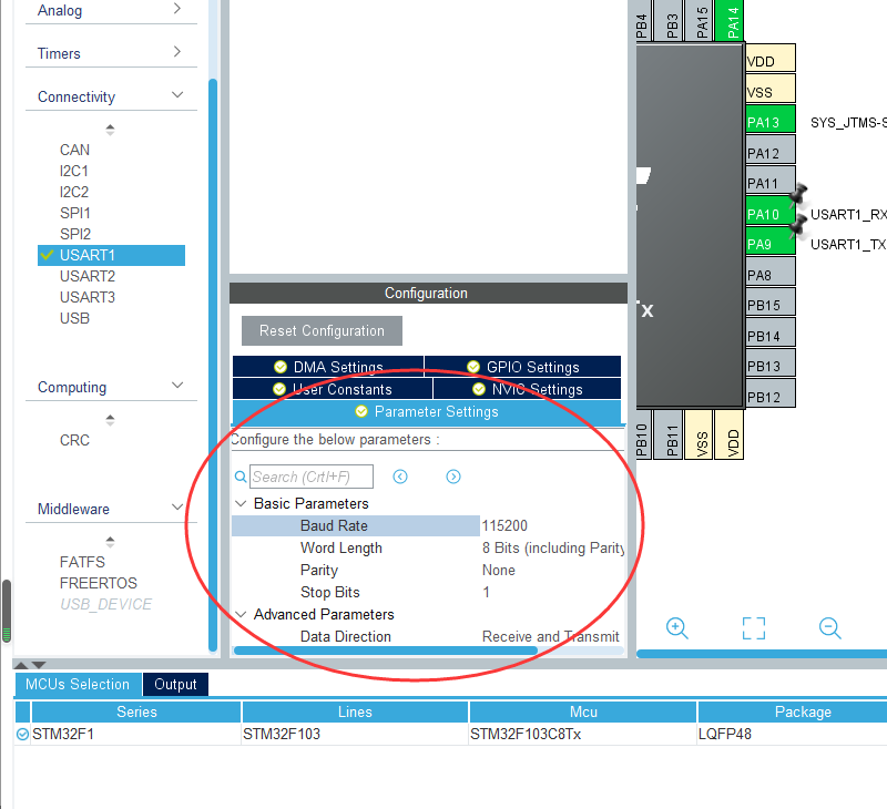 STM32F103C8T6/串口输出/printf函数内调fputc接口改造/硬件分析、CUBEMX初始化、 敲代码、代码分析/建立一套规范化的工程文件架构_stm32f103c8t6 用 ...