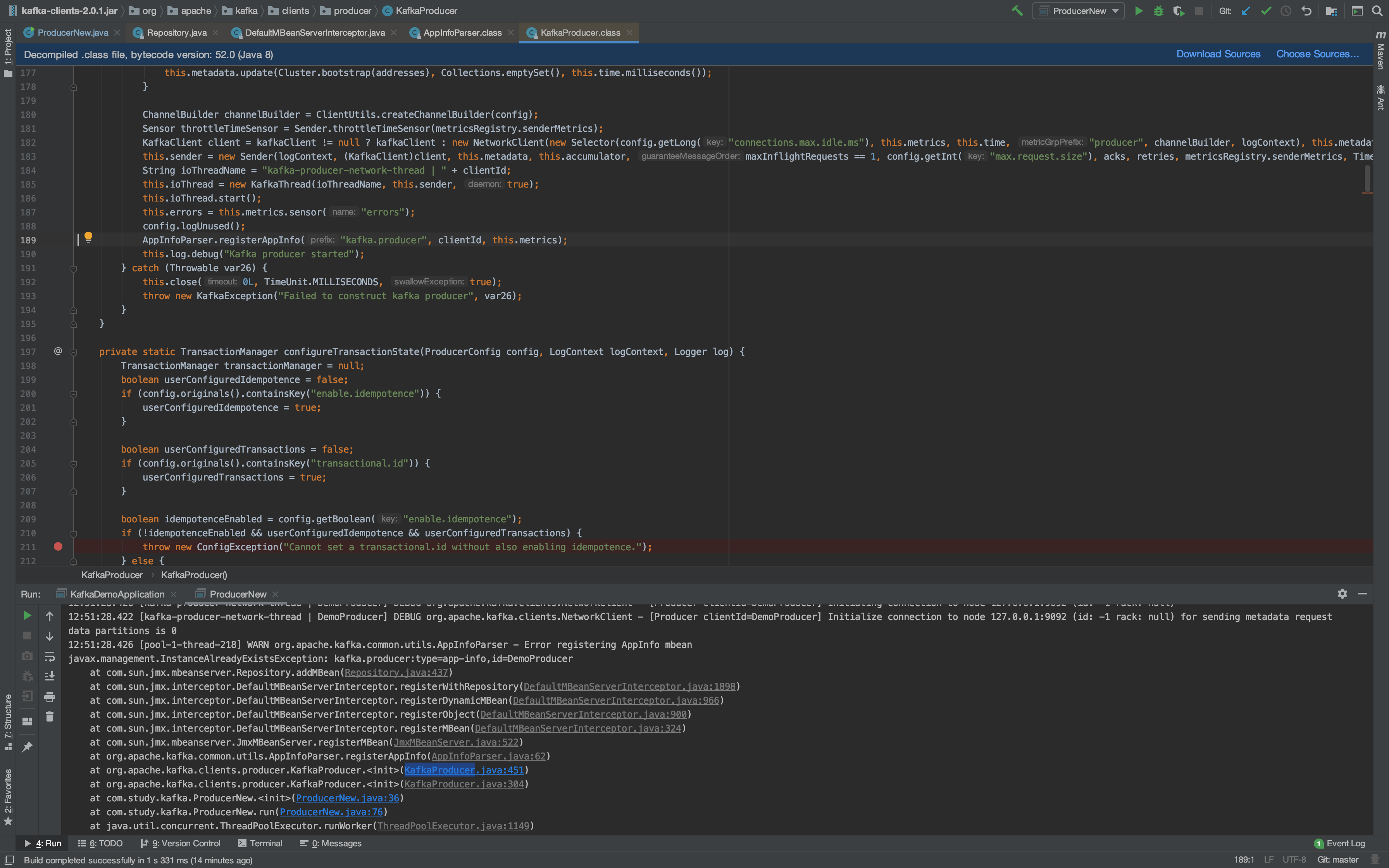 记一次kafka并发配置踩到的坑:javax.management.InstanceAlreadyExistsException_kafka ...