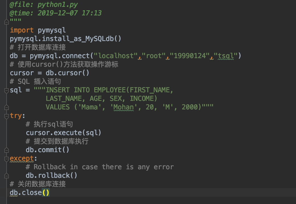 Mac环境下python3x安装mysqlclient并连接mysql数据库。mac电脑python安装mysqlclient插件需要安装mysql嘛 Csdn博客