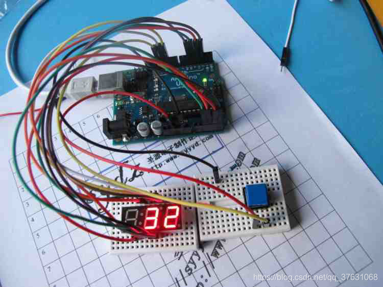 Arduino学习笔记十二 2位数码管骰子segmentpins Csdn博客