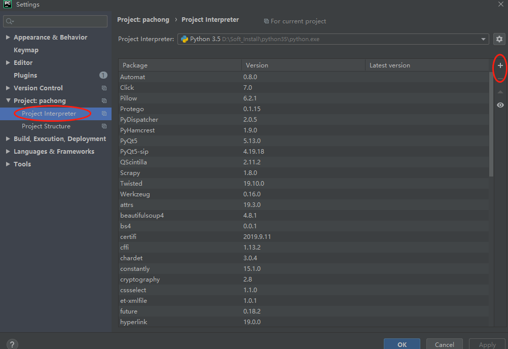 PyCharm安装scrapy框架-CSDN博客