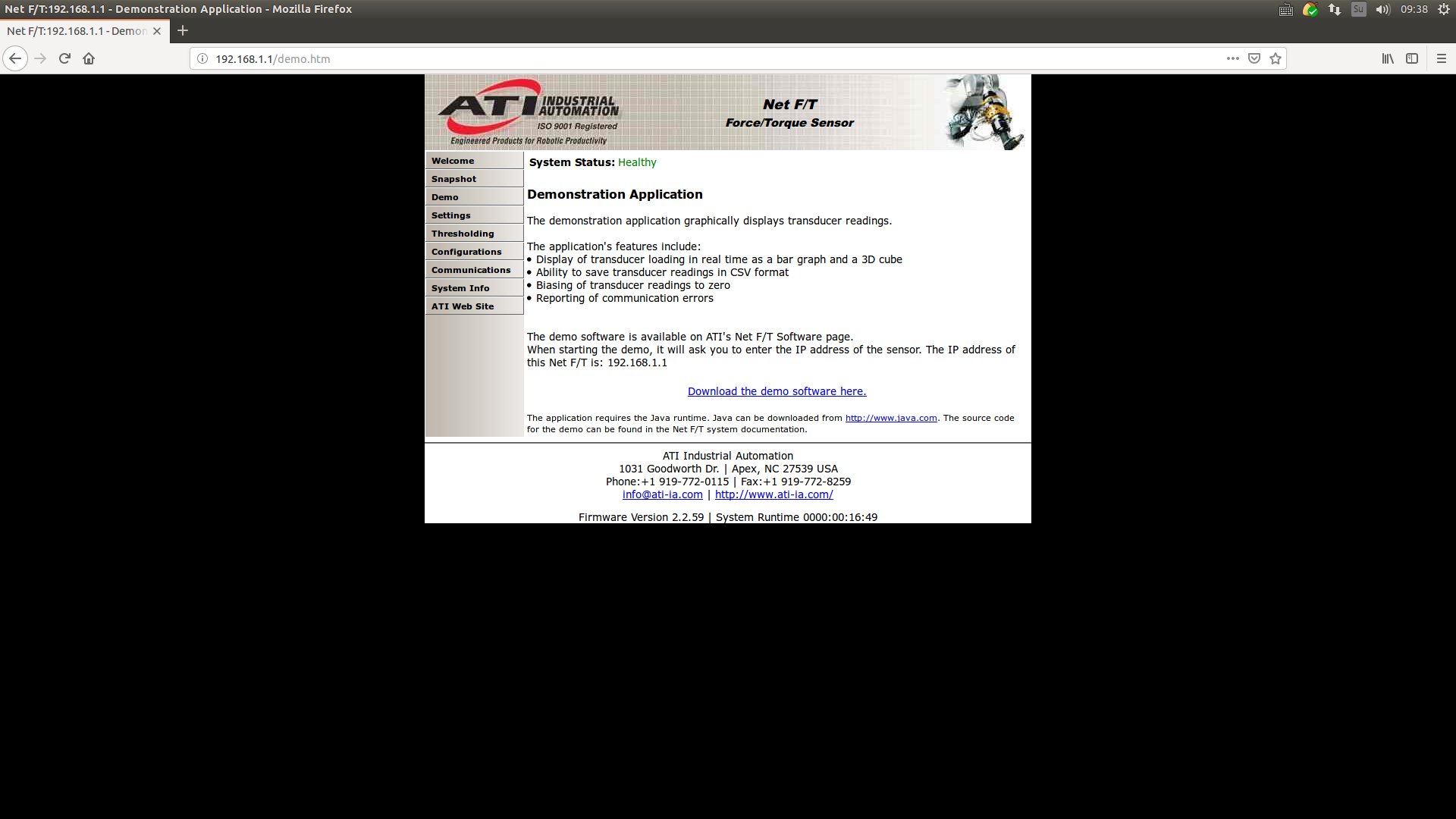 ATI F/T Gamma sensor( 力和力矩传感器 ) 开箱测评 + 使用说明_ati counts per unit force ...