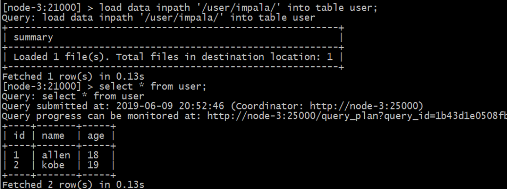 Apache Impala: Impala数据导入方式_将hdfs数据文件上传到 hdfs ,然后加载到 impala-CSDN博客