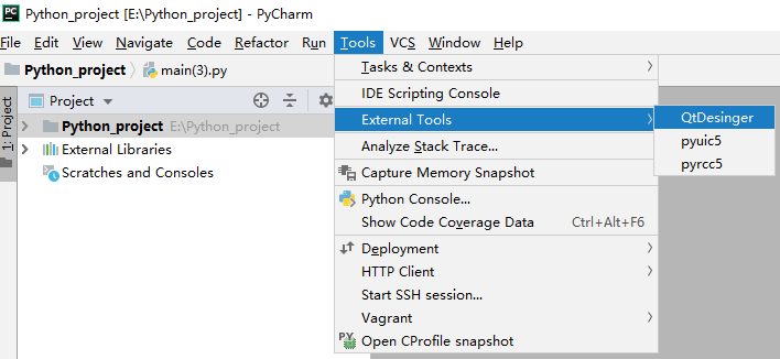 初探在Pycharm中使用QT开发GUI页面，安装配置以完整项目代码_pycharm中适合用来设计页面的-CSDN博客