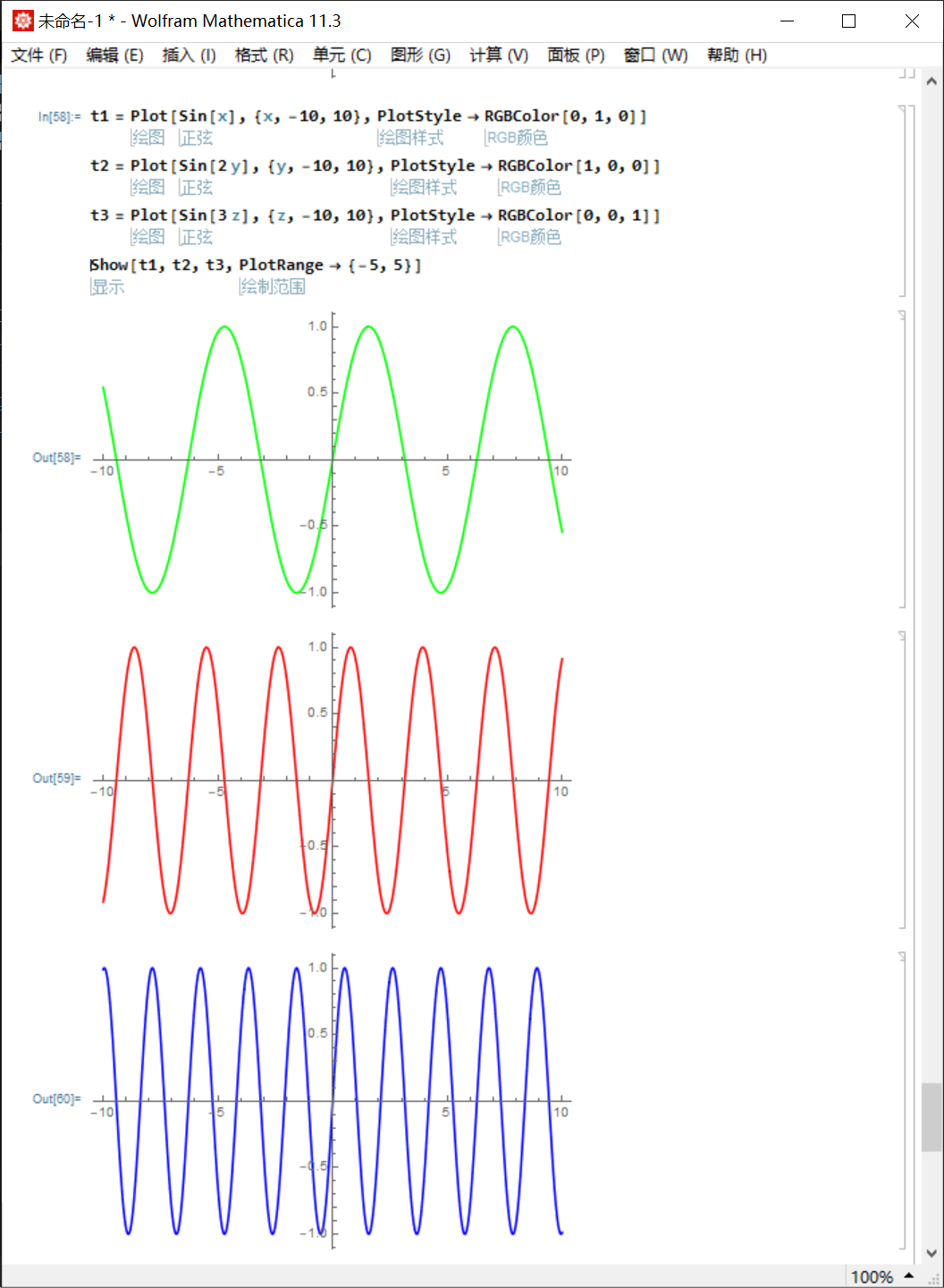 数学实验三(mathematica)在一个坐标系做多张图_mathematica画多条曲线-CSDN博客