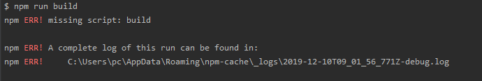 在packagejson中配置了build 这个命令了,为什么不能生成dist目录,npm Run Build 报错packagejson Build Csdn博客