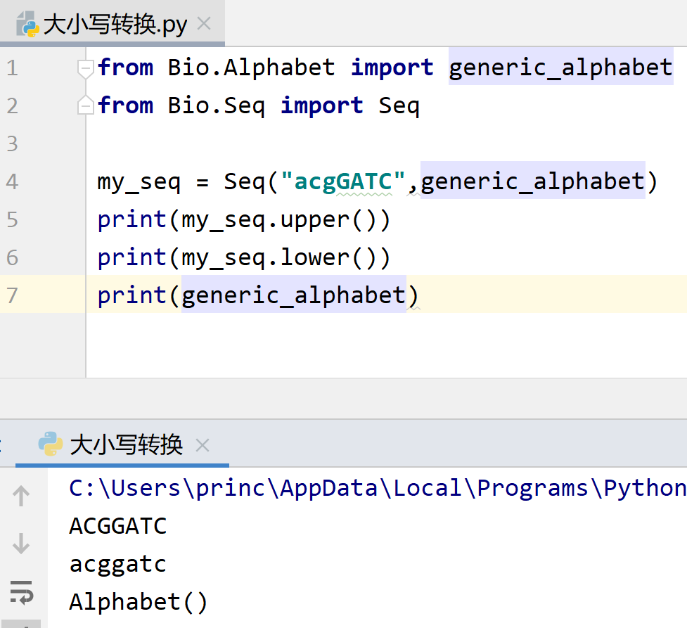 Biopython-Chapter3.生物序列对象_biopython的transcribe-CSDN博客